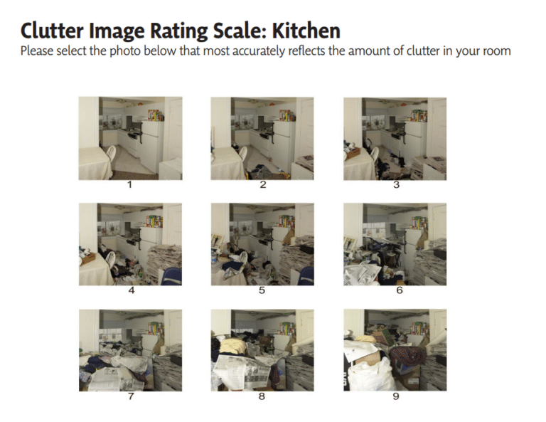 Hoarding Clutter Image Rating Scale - Benjamin Rose
